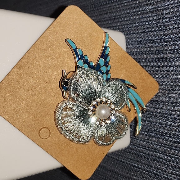Jewelry | Nwt Blue Bird Brooch | Poshmark